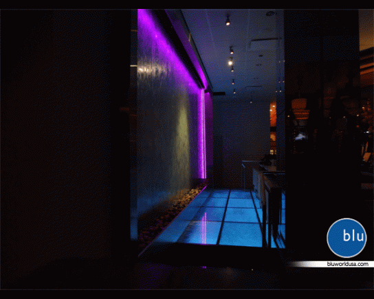 #7 - Custom Water Wall for Jewel Restaurant - Bluworld