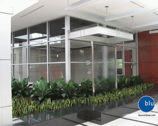 #471 - Glass Waterfall Fountain for Lakeside Hospital - Bluworld
