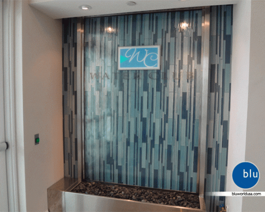 #650 - Clear Glass Waterfall for Water Club at Snell Isle - Bluworld